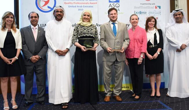 Souraj Salah Recognized at ASQ UAE Awards | Juma Al Majid Group