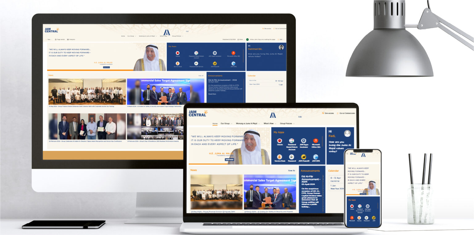 JAM Central: New Intranet Enhances Communication at Juma Al Majid ...